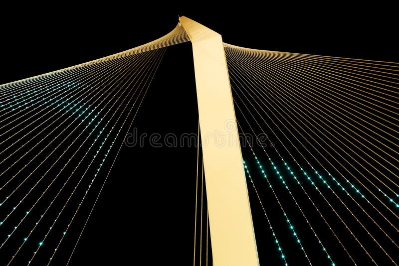 String bridge in Jerusalem editorial photography. Image of architect ...