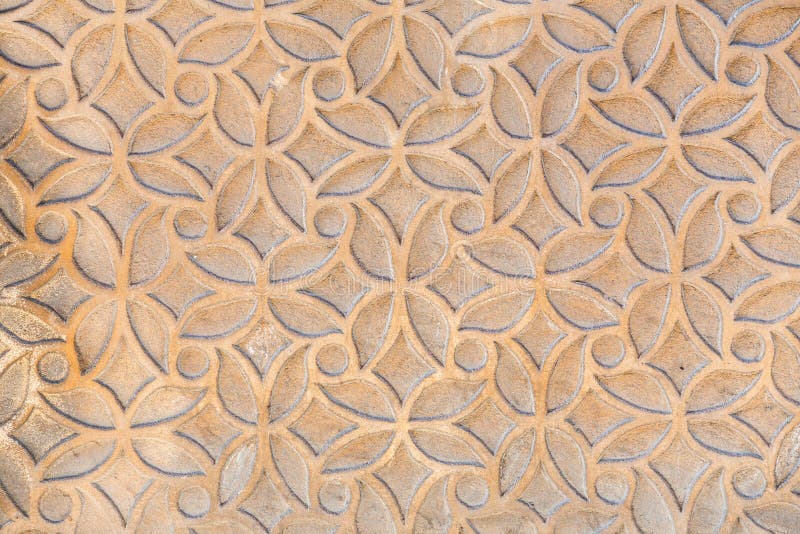 Texture Background from a Stucco Wall Covered with Traditional Patterns ...