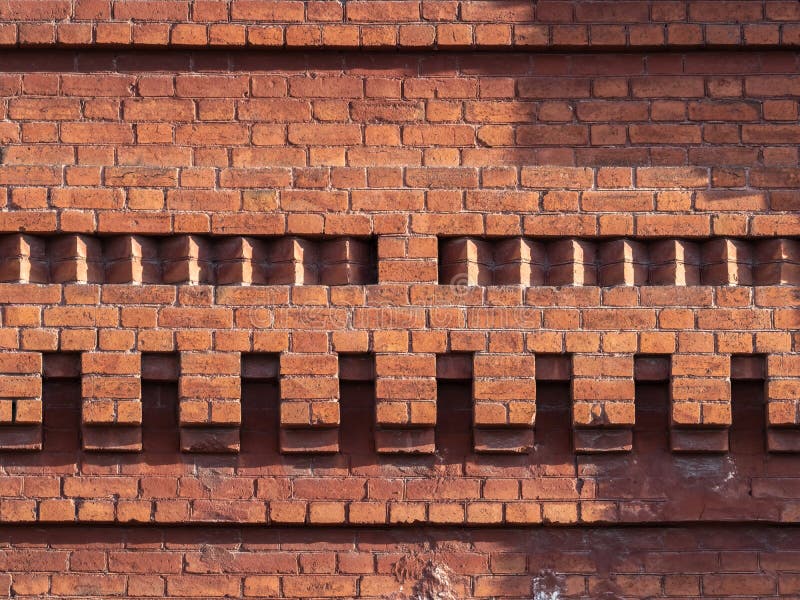 Fragment of a 19th Century Brick Wall Stock Photo - Image of background ...