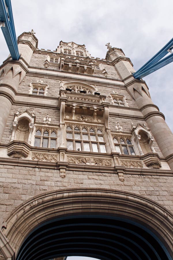 Fragment of Tower Bridge stock image. Image of granite - 11391183