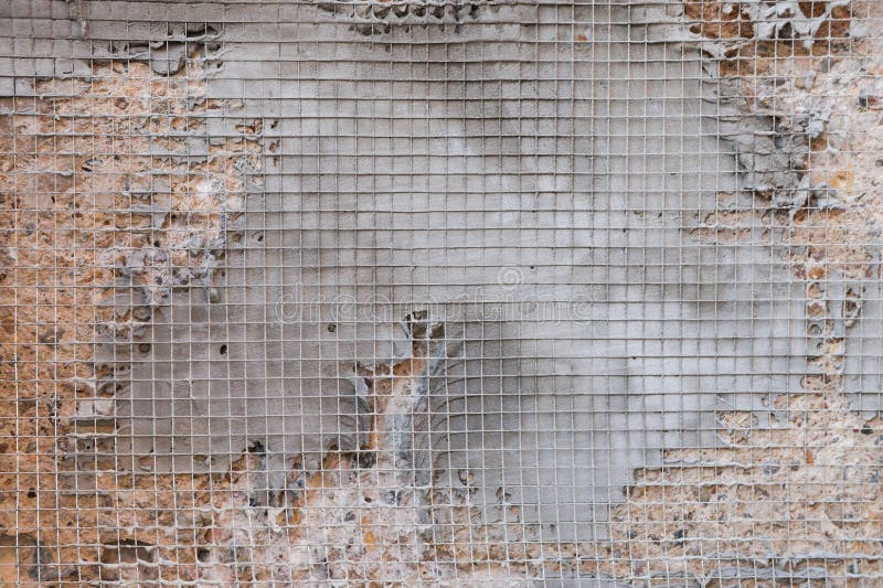 A Fragment of an Unfinished Wall at a Construction Site. Stock Image ...