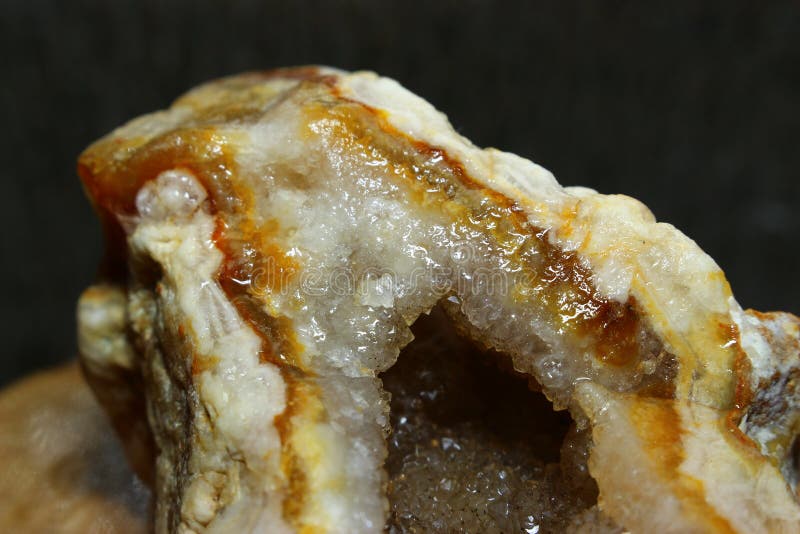 Agate and Quartz geode stock image. Image of detail - 108094685