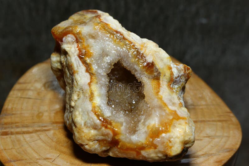 Agate and Quartz geode stock image. Image of detail - 108094685