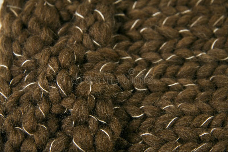 Thick Wool Texture in Dark Brown Color Stock Image - Image of flax ...