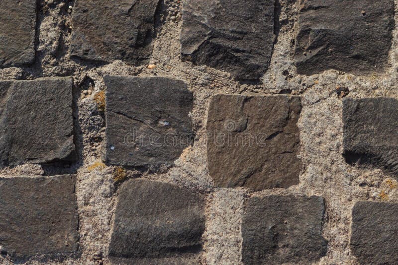 Fragment of a Wall from a Chipped Stone Stock Image - Image of design ...