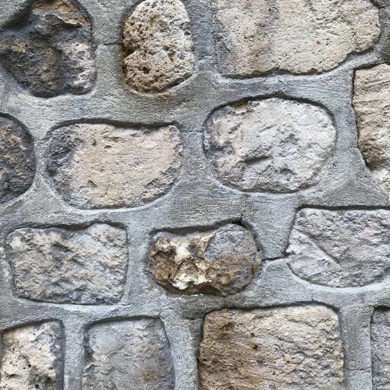 Fragment of a Wall from a Chipped Stone. Natural Texture Stock Photo ...