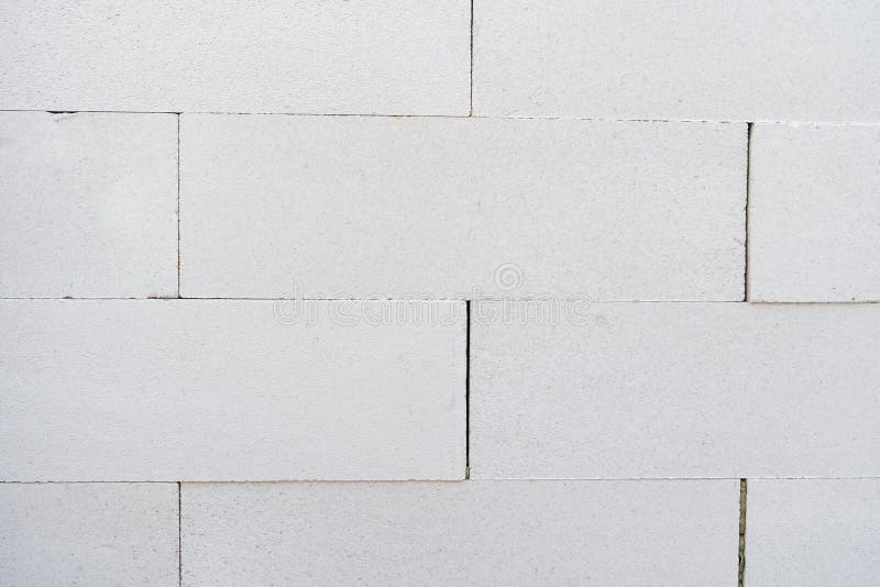Fragment of a Wall Made of Aerated Concrete Blocks. Flat Lay Frame ...