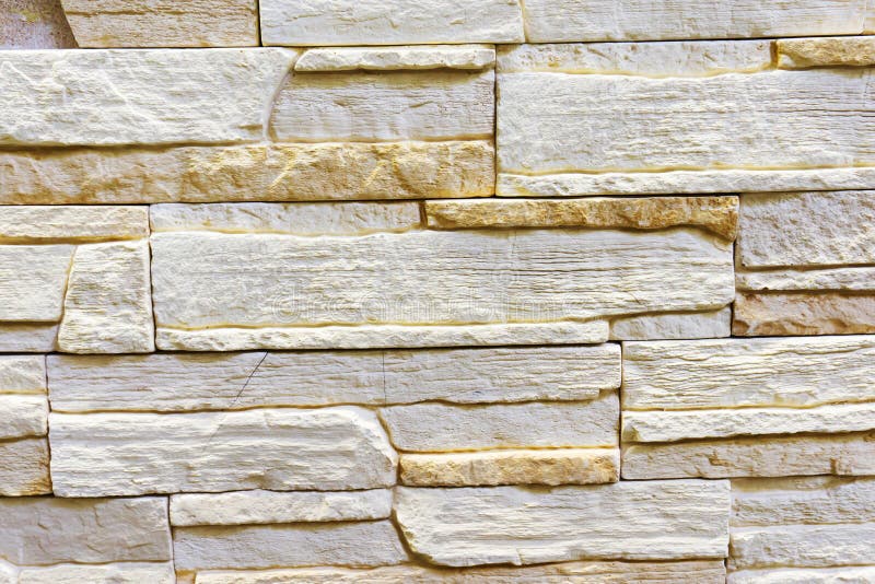 Fragment of a Wall from a White, Decorative Brick Stock Image - Image ...
