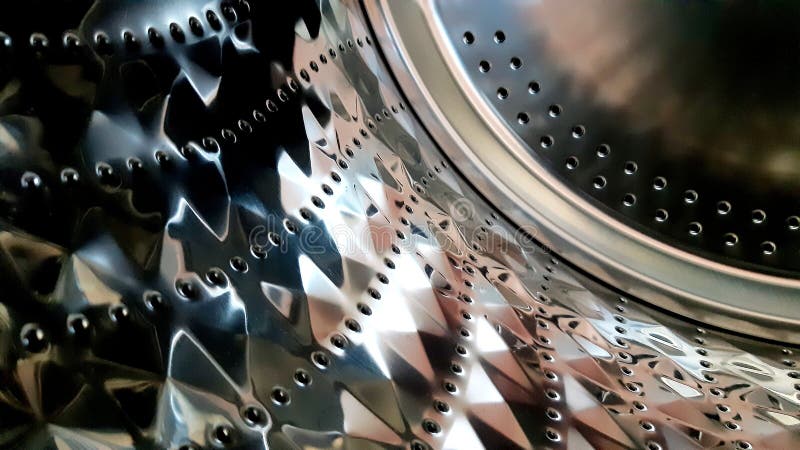 Fragment of the Washing Machine Drum with Nice Metallic Light ...