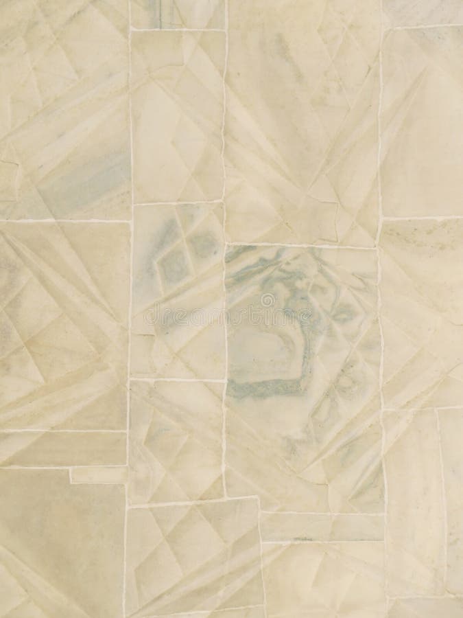 A Fragment of a White Indian Marble Wall with an Interesting Pattern ...