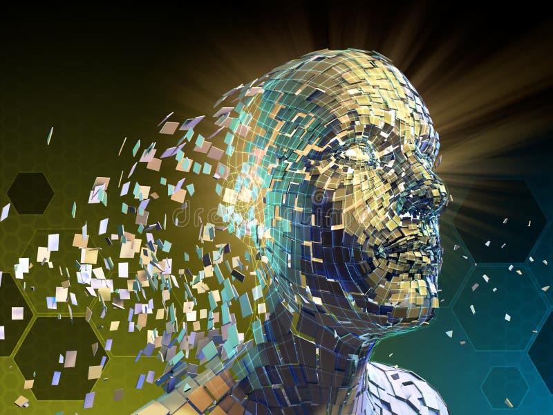 Fragmentação Da Identidade Humana Ilustração Stock - Ilustração de ...