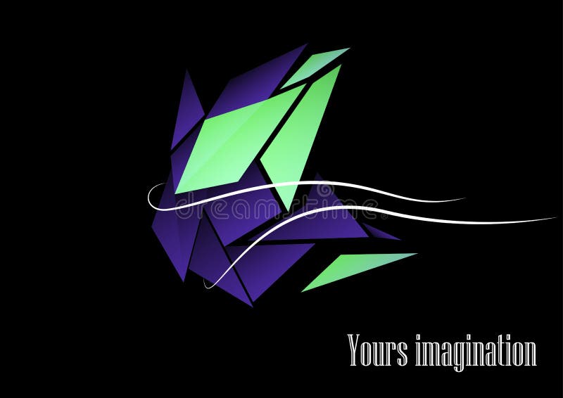 Fragmentary Purple Background Stock Illustration - Illustration of ...