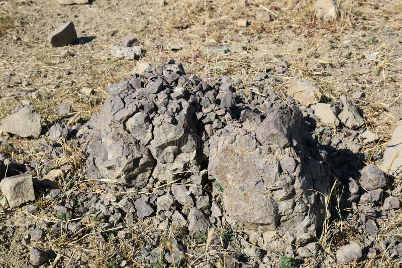 Fragmentation of Rocks, Rocks Cracking from Hot and Cold Stock Image ...