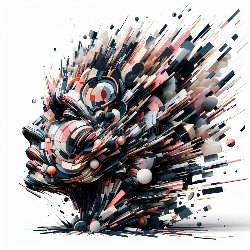 Fragmented Abstraction an Abstract Art Technique that Breaks Ow Stock ...