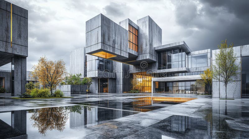 Fragmented Asymmetry in Postmodern Architecture Urban Landscape Visual ...