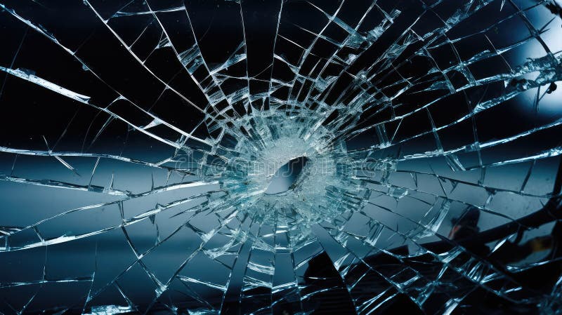 Fragmented Broken Glass Texture Stock Illustration - Illustration of ...