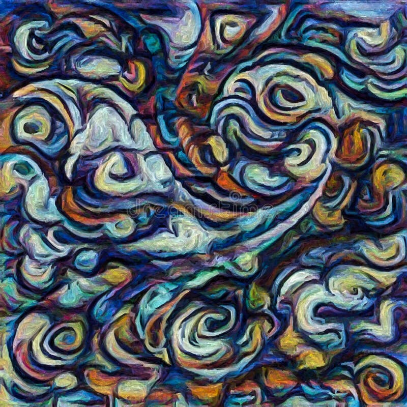 Fragmented Color Space stock illustration. Illustration of paint ...