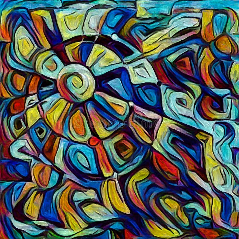 Fragmented Color Space stock illustration. Illustration of color ...