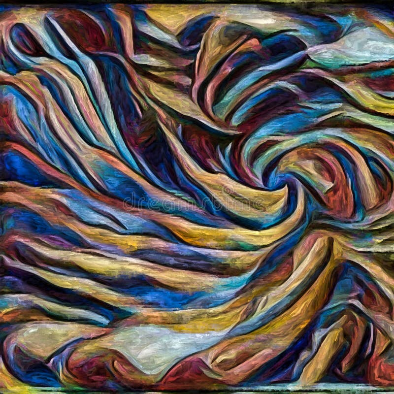 Fragmented Color Space stock illustration. Illustration of canvas ...