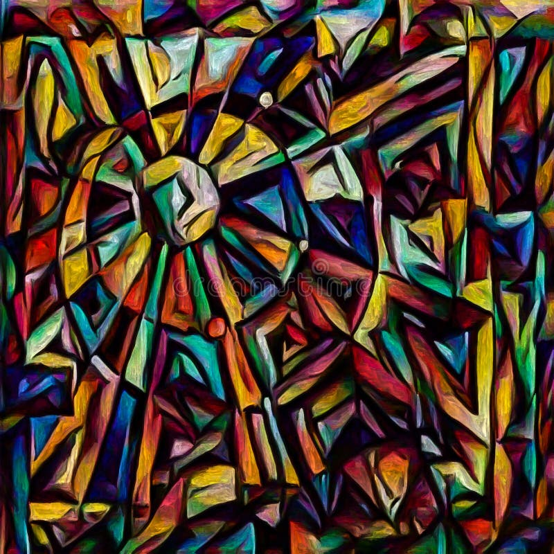 Fragmented Color Space stock illustration. Illustration of color ...