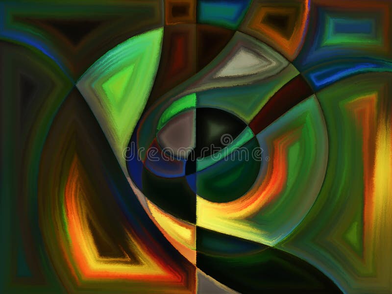 Fragmented Connections stock illustration. Illustration of artwork ...