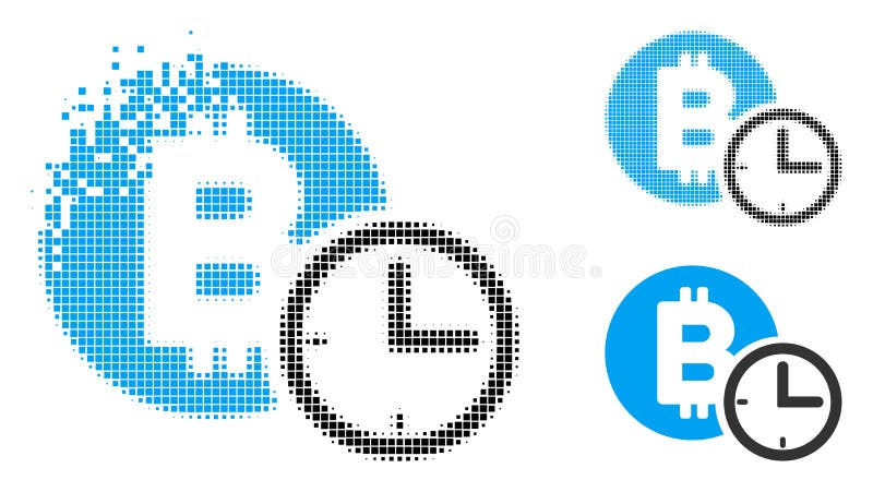 Fragmented and Halftone Dotted Arrow Up Icon Stock Vector ...
