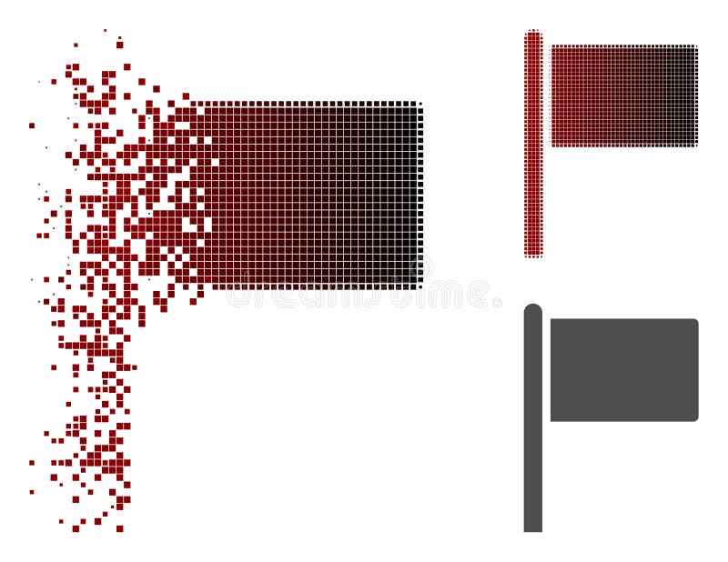 Fragmented Dot Halftone Flag Pointer Icon Stock Vector - Illustration ... Fragmented Dot Halftone Flag Pointer Icon Stock Vector - Illustration ...