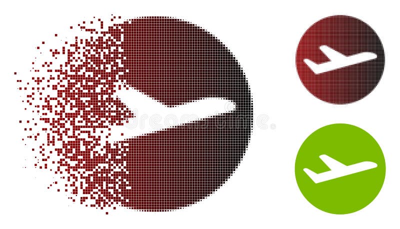 Fragmented Dot Halftone Valid Airplane Departure Icon Stock Vector ... Fragmented Dot Halftone Valid Airplane Departure Icon Stock Vector ...