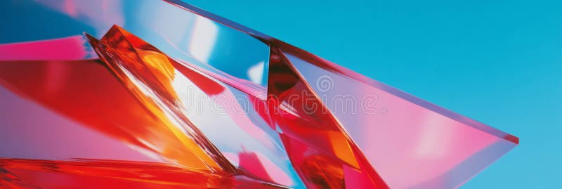 Fragmented Geometric Shapes Create Dynamic Visual Impact Against a ...