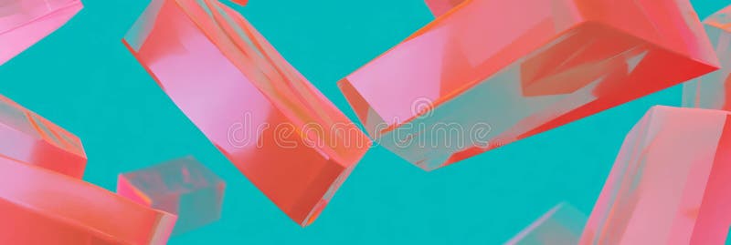 Fragmented Geometric Shapes Create Powerful Visual Impact in Bright ...