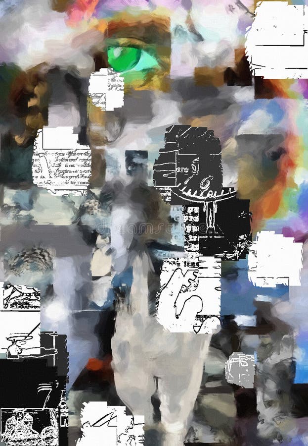 Abstract Fragments stock illustration. Illustration of dream - 123571444