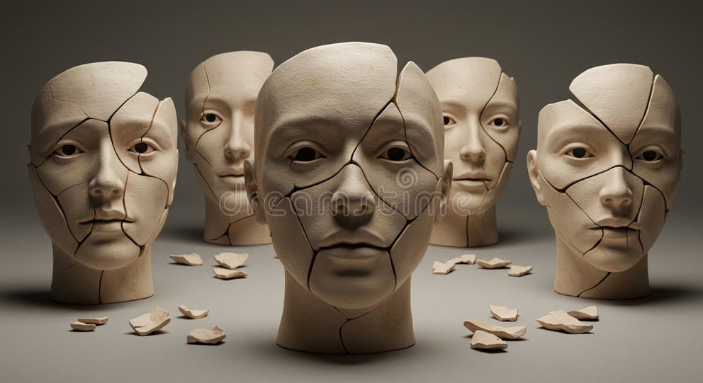 Fragmented Identities Stock Illustrations – 26 Fragmented Identities ...