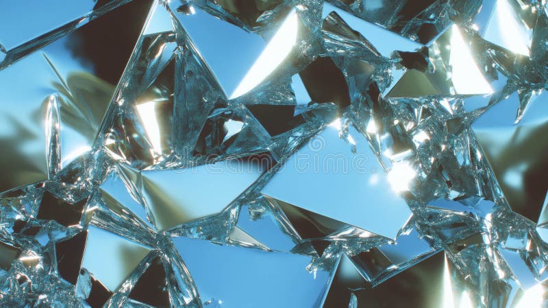 Fragmented Light Reflections on Mirrored Panels - Abstract Design for ...