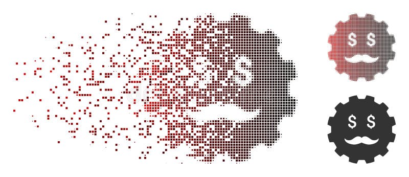 Fragmented Pixel Halftone Investor Smiley Gear Icon Stock Vector ... Fragmented Pixel Halftone Investor Smiley Gear Icon Stock Vector ...