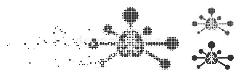 Fragmented Pixel Halftone Mind Control Links Icon Stock Vector ... Fragmented Pixel Halftone Mind Control Links Icon Stock Vector ...