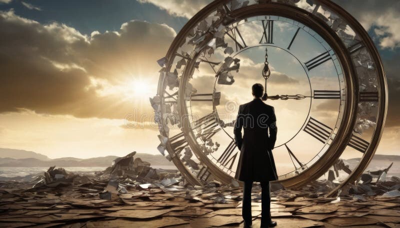 Fragmented Time at Sunset stock photo. Image of passage - 311880222