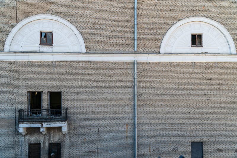 Fragments of Building Facades Stock Photo - Image of clouds, detail ...
