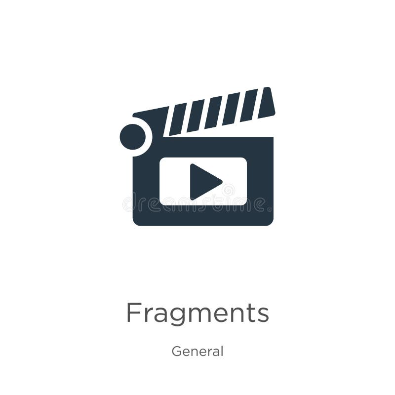 Fragments Icon in Trendy Design Style. Fragments Icon Isolated on White ...