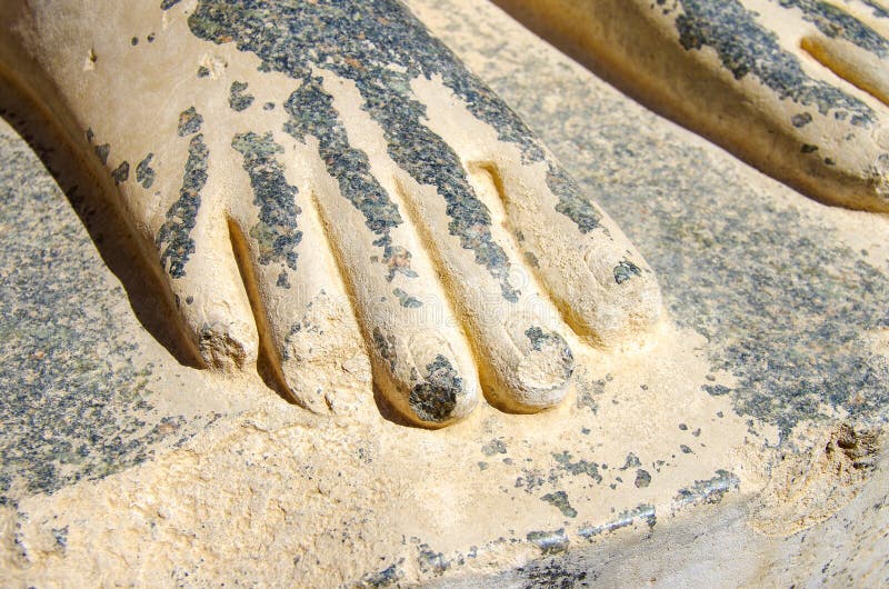 The Statues Legs in the Roman National Museum Stock Photo - Image of ...