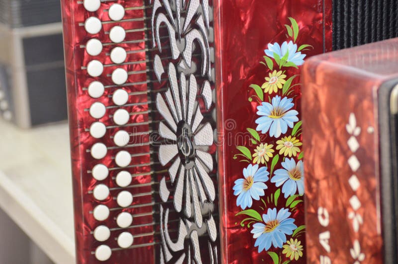 Bayan musical instrument stock image. Image of hand - 246736321