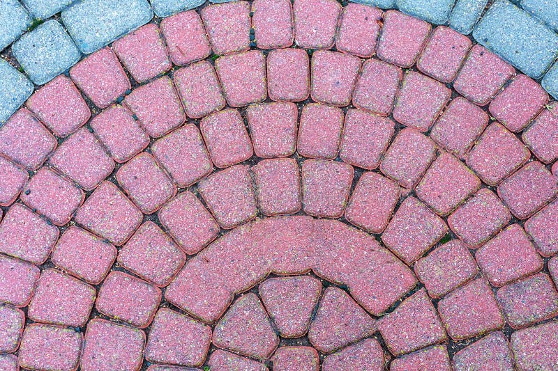 Fragments of Paving Slabs in the Park on Pedestrian Paths. Stock Photo ...
