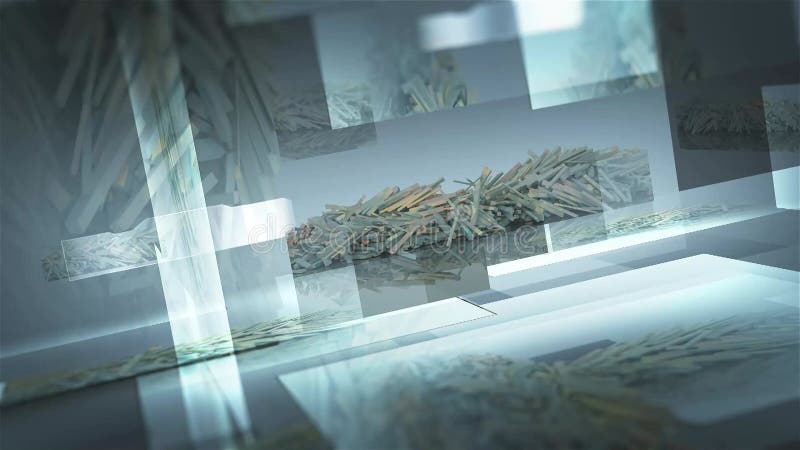 Fragments and Pieces Falling 3D Stock Footage - Video of light ...