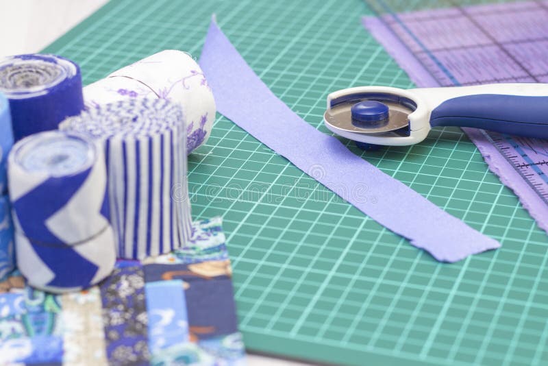 Fragments of a Quilt, Accessories for Patchwork. the Seamstress`s Hand ...