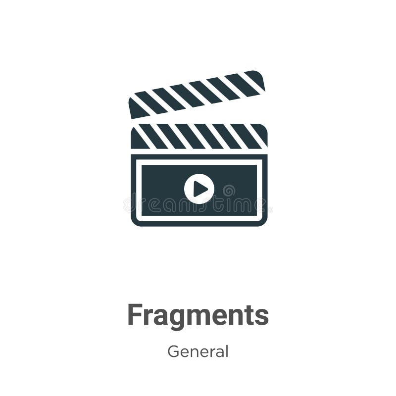 Fragments Icon in Trendy Design Style. Fragments Icon Isolated on White ...