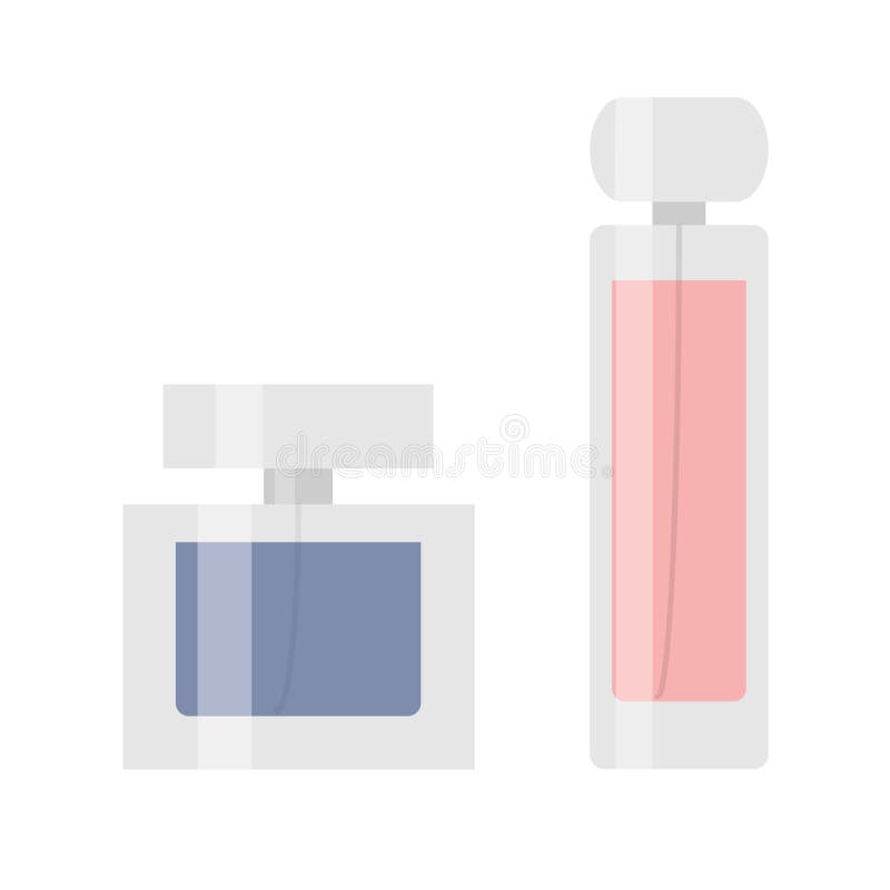 Fragnace Spray Bottle. Vector Flat Design Illustration Set Stock Vector ...