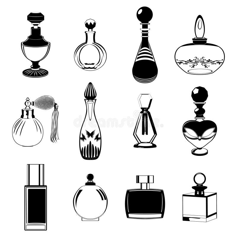 Fragrance Bottles Vector Stock Illustrations – 2,137 Fragrance Bottles ...