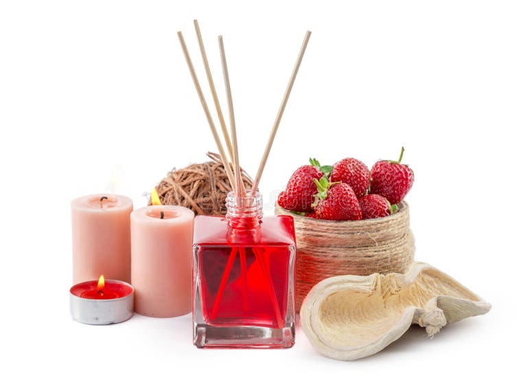 Fragrance Diffuser Set of Bottle with Aroma Sticks Reed Diffusers Stock ...