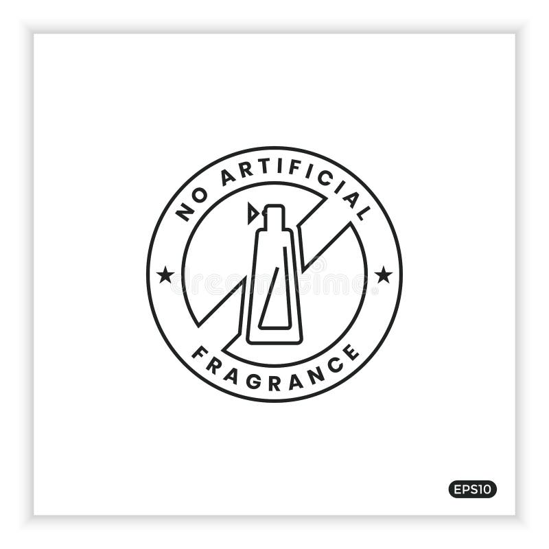 Fragrance Free Sign, Label. No Perfume Cosmetic Stock Vector ...