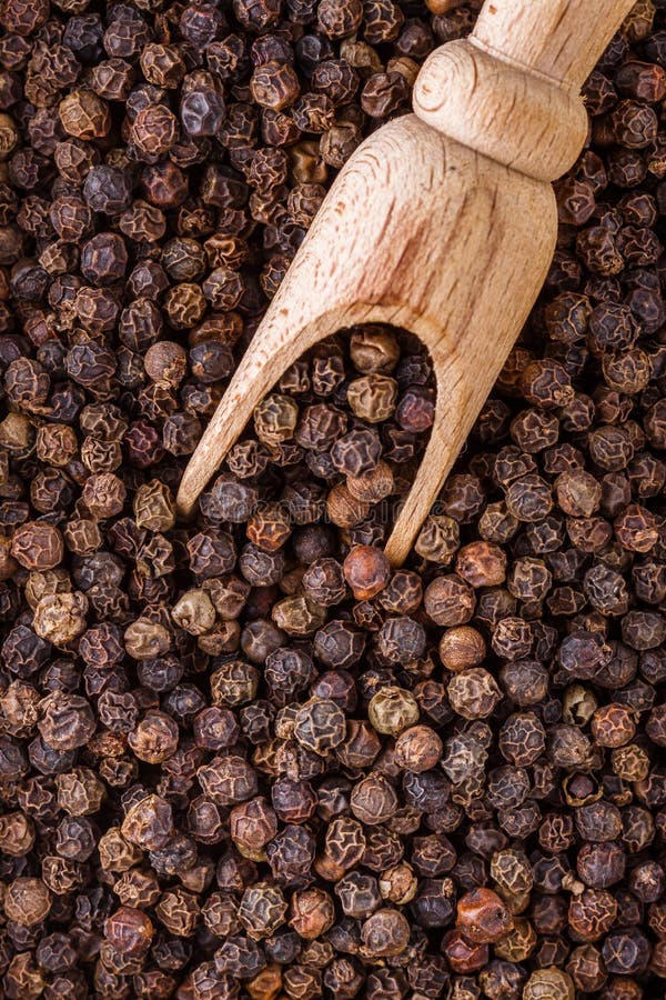 Fragrant Black Pepper on White Acrylic Background Stock Image - Image ...