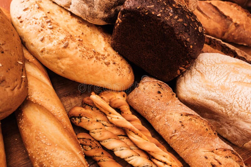 Fragrant Bread on the Table. Food Concept Stock Image - Image of meal ...